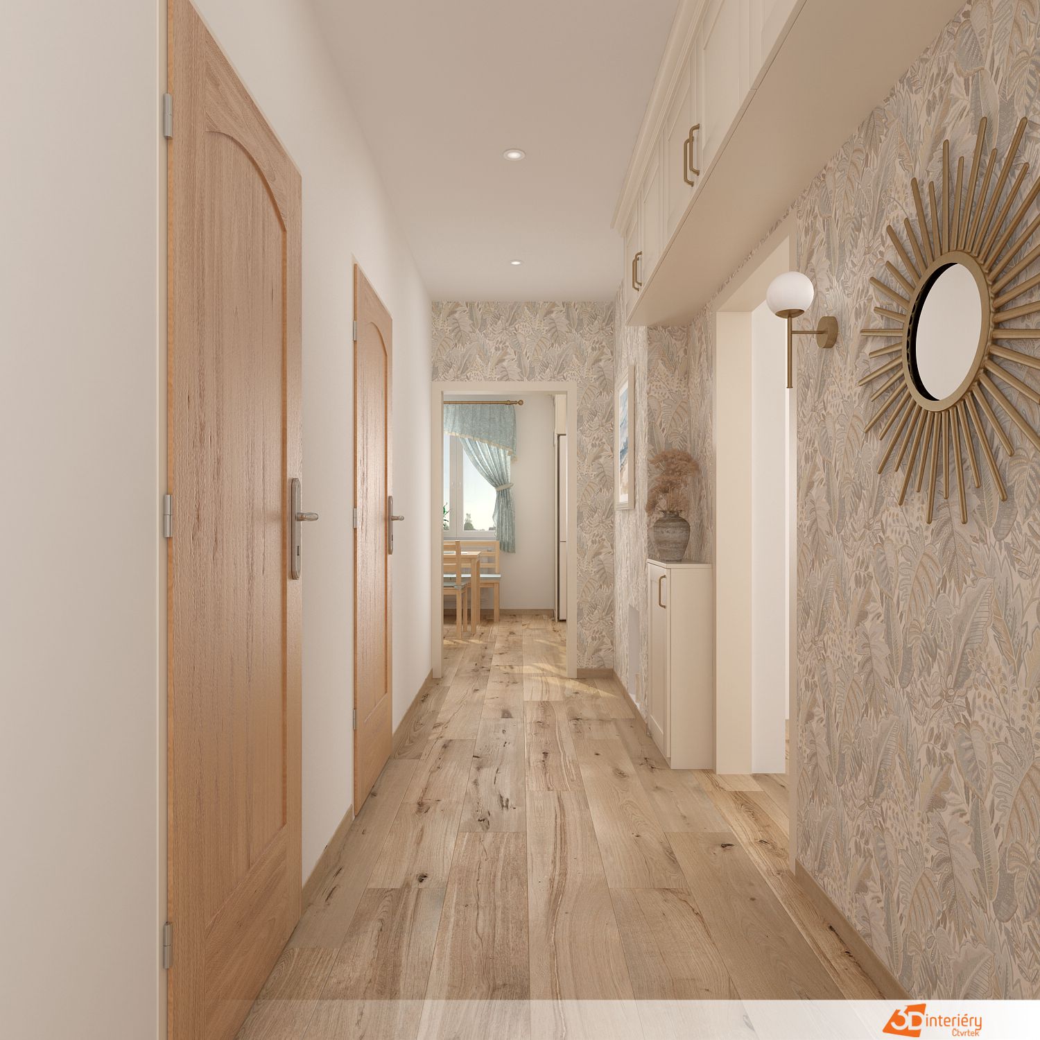 Návrhy předsíní - chodeb - Návrhy interiérů, interierstudio3D.cz